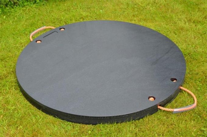 Round Outrigger Pads HDPE Portable Temporary Mobile Truck Plastic Foot Pads